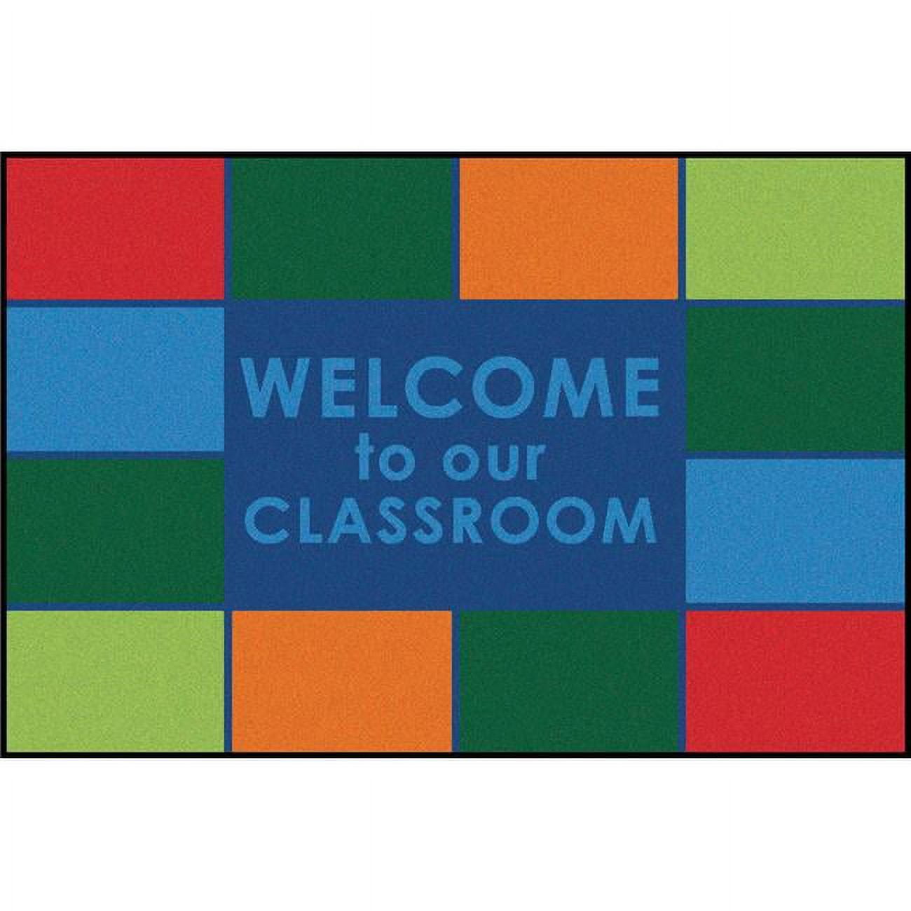 Carpets for Kids 48.6 4 x 6 ft. Rectangle Classroom Welcome Rug ...
