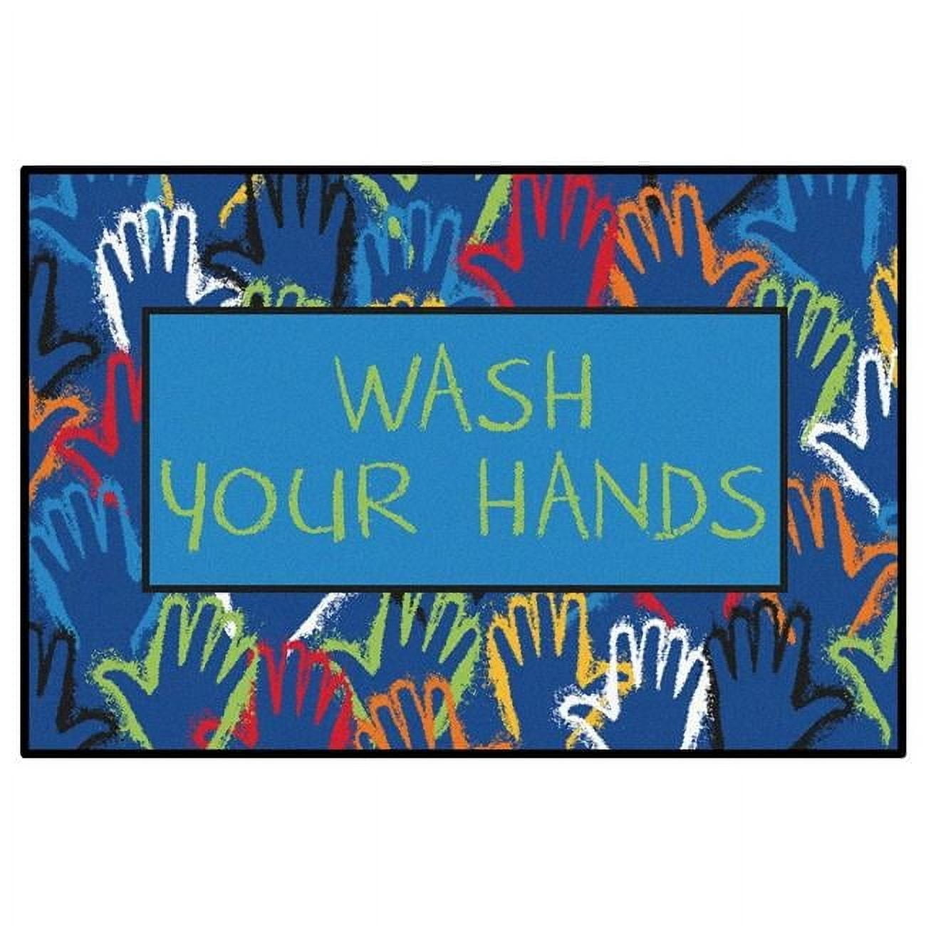 Carpets for Kids 49.04 4 x 6 ft. Wash Your Hands Mat - Rectangle ...