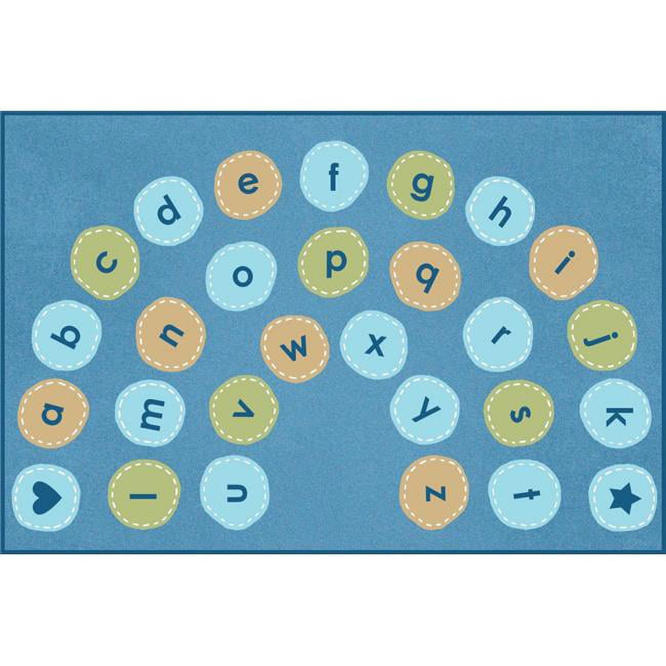 Carpets for Kids 65616 6 x 9 ft. Arch Seating Carpet with Alphabet ...