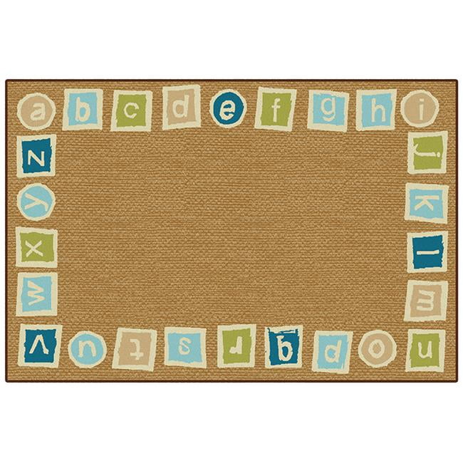 Carpets for Kids 73.46 6 x 9 ft. Alphabet Blocks Border Activity ...