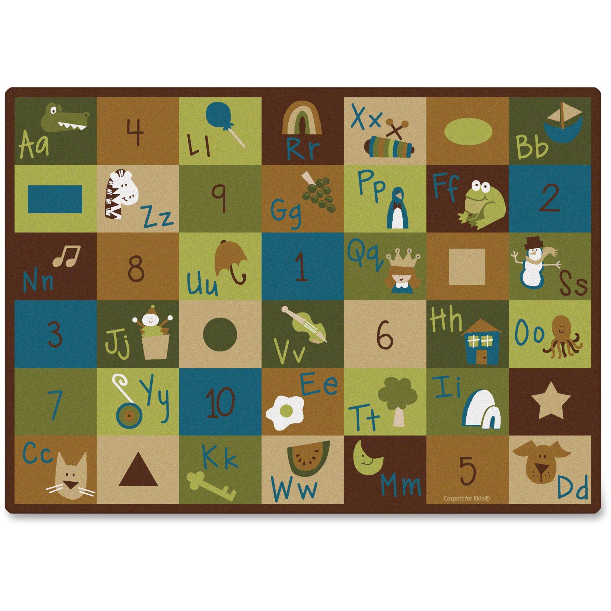 Carpets for Kids Learning Blocks Nature Design Rug - Walmart.com