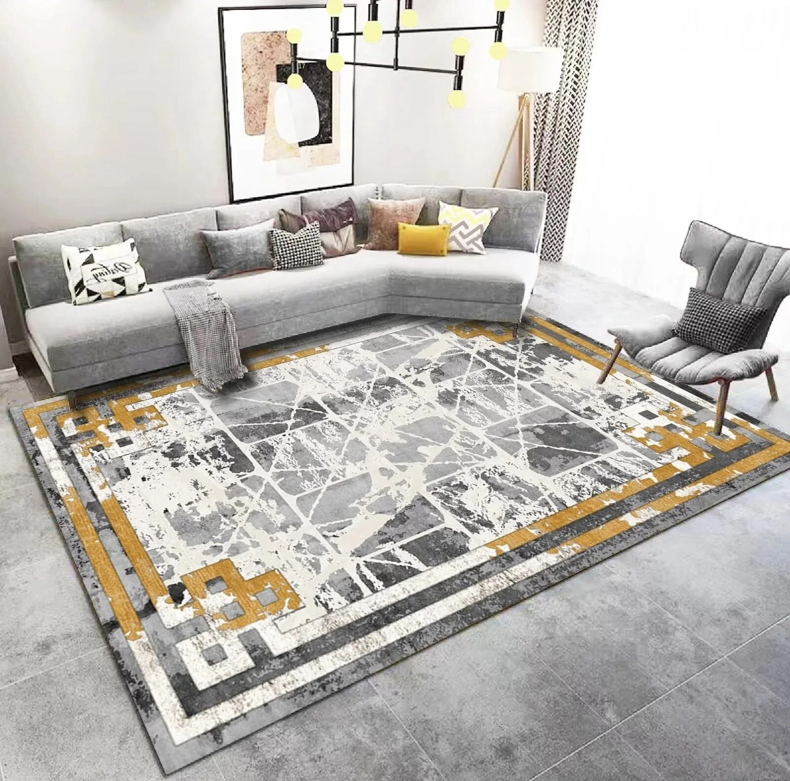 Carpets for Living Room Marble Salon Carpets Interior Decor Bedroom ...