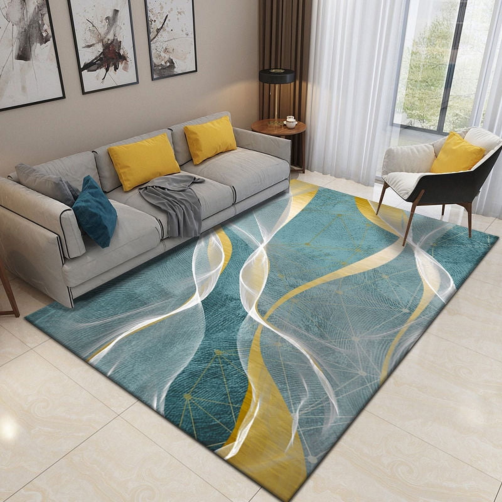 Carpets for Living Room ration Washable Floor carpet Lounge Rug Large ...