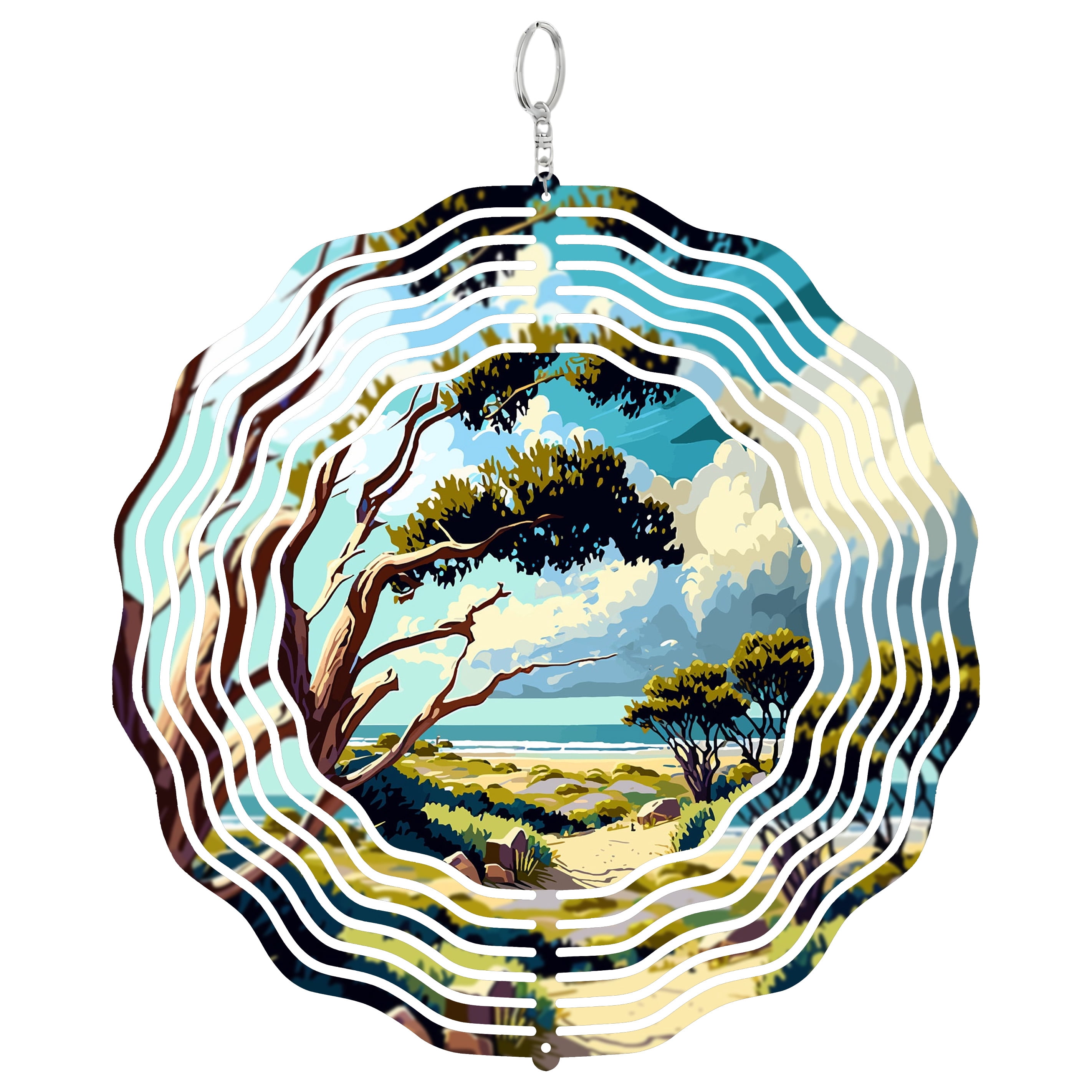 Carpinteria Preserve 3D Wind Spinner Stainless Steel Kinetic Yard Art ...