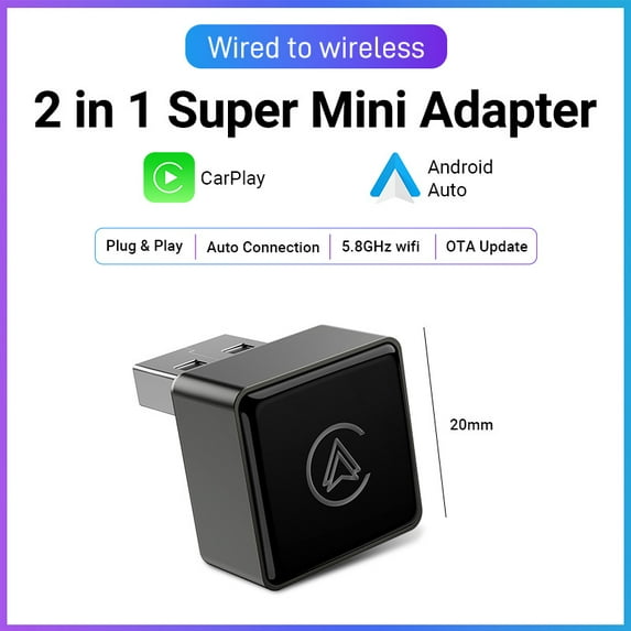 Carplay Module 2in1 Smart Portable Car Connected Box Android ...