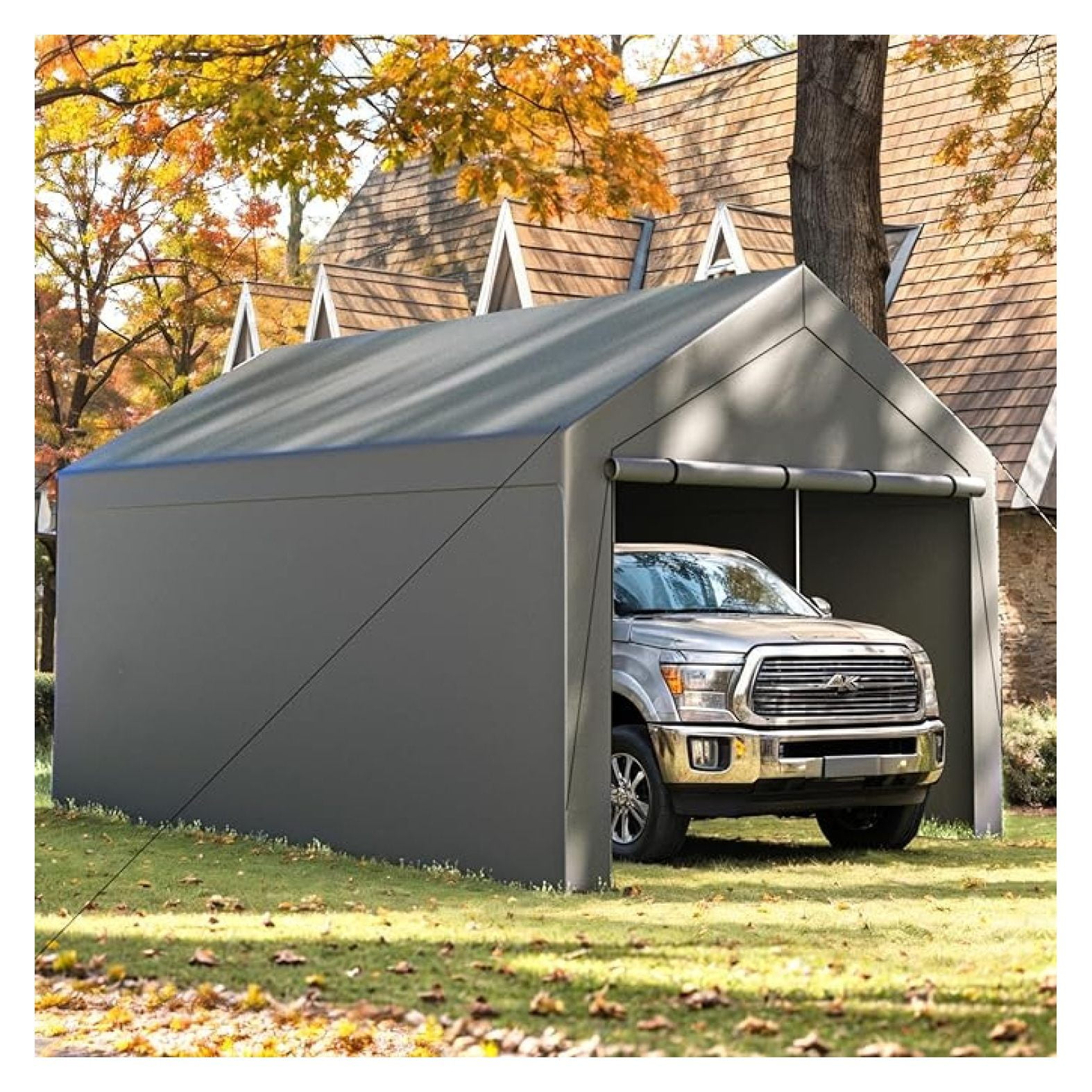 Carport, 10x20ft Heavy Duty Portable Garage, Car Port with Storage Shed ...
