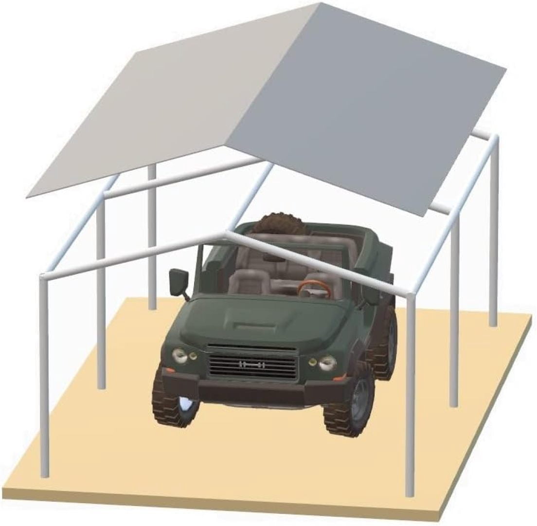 Carport Cover 14' x 20' Cut Size, 13'6" x 19'6" Finish Size Heavy Duty ...
