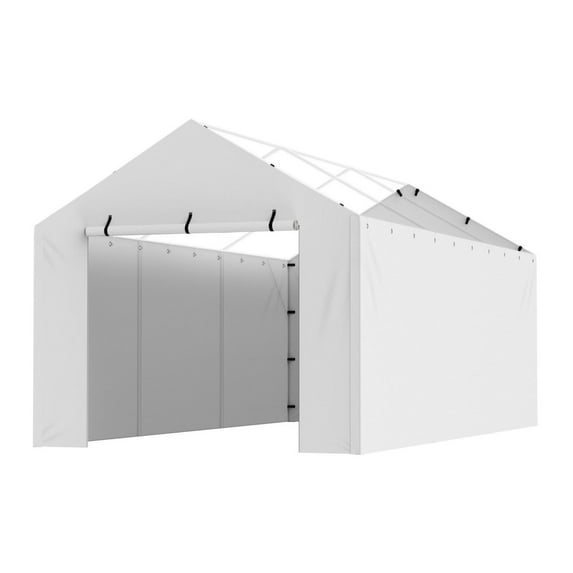 Carport Replacement Canopy Cover Side Wall 10 x 20 ft, Garage Tent ...