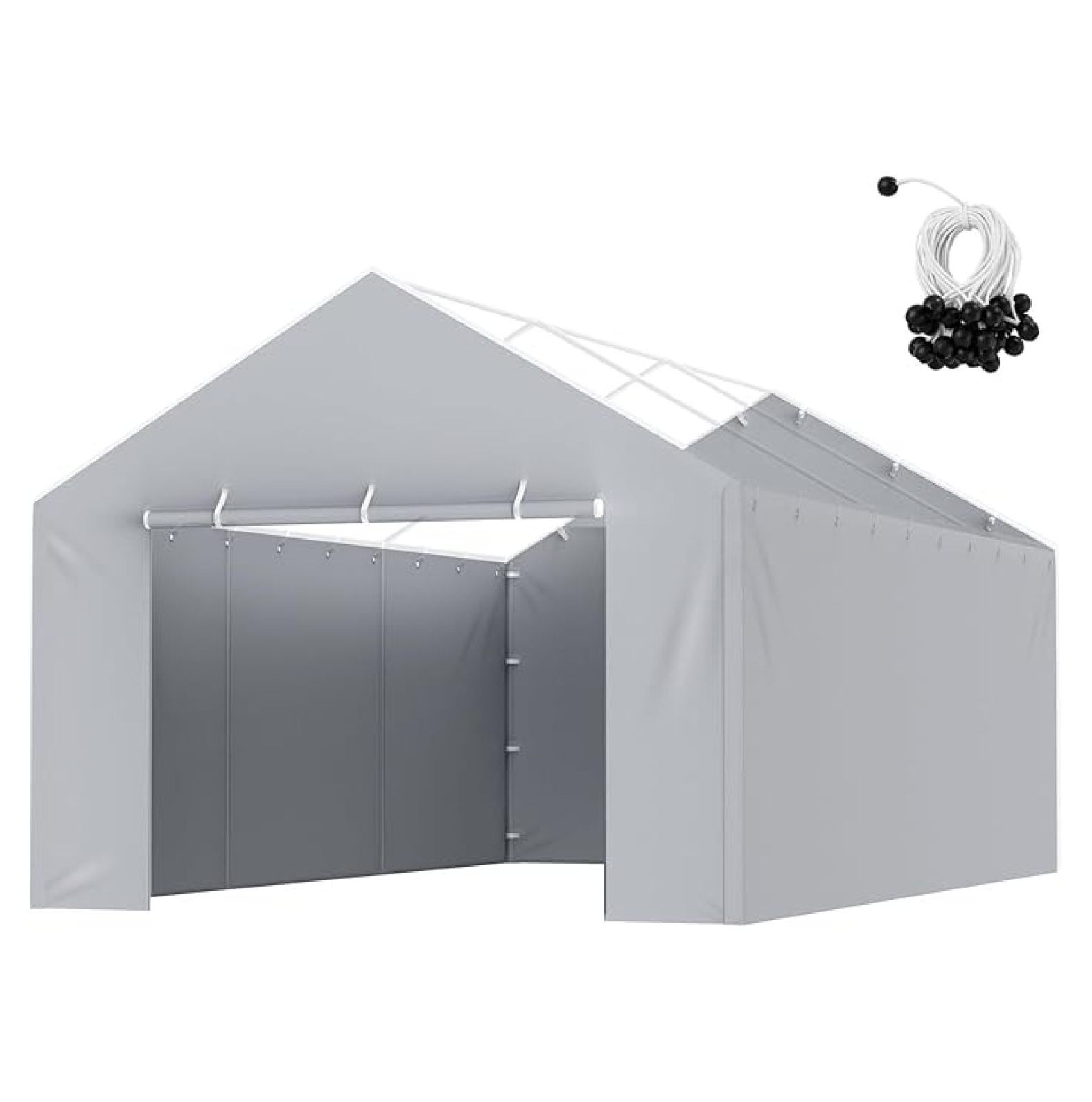 Carport Replacement Canopy Cover Side Wall 12 x 20 ft,Garage Tent ...