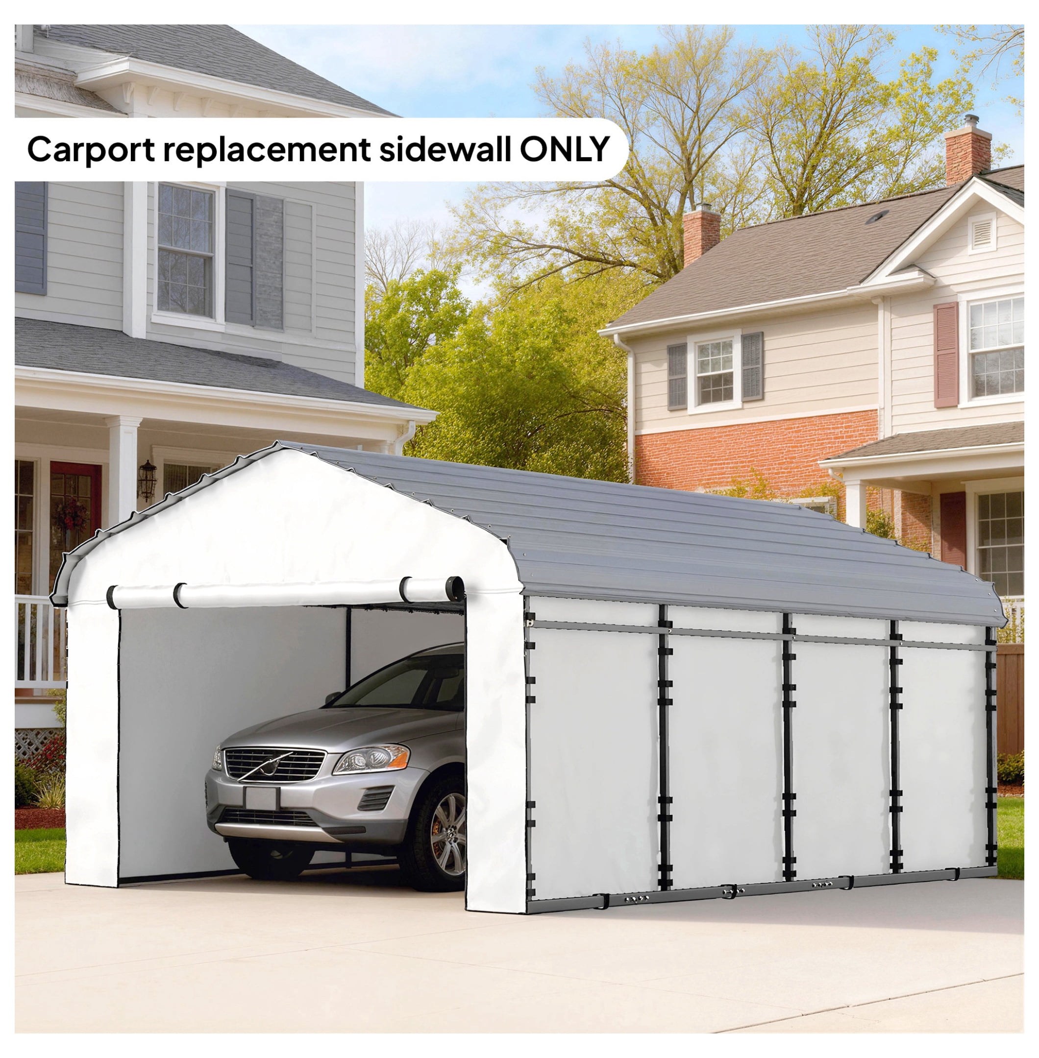 Carport Sidewall Panel 10x15, UPF50+ Waterproof Carport Cover ...