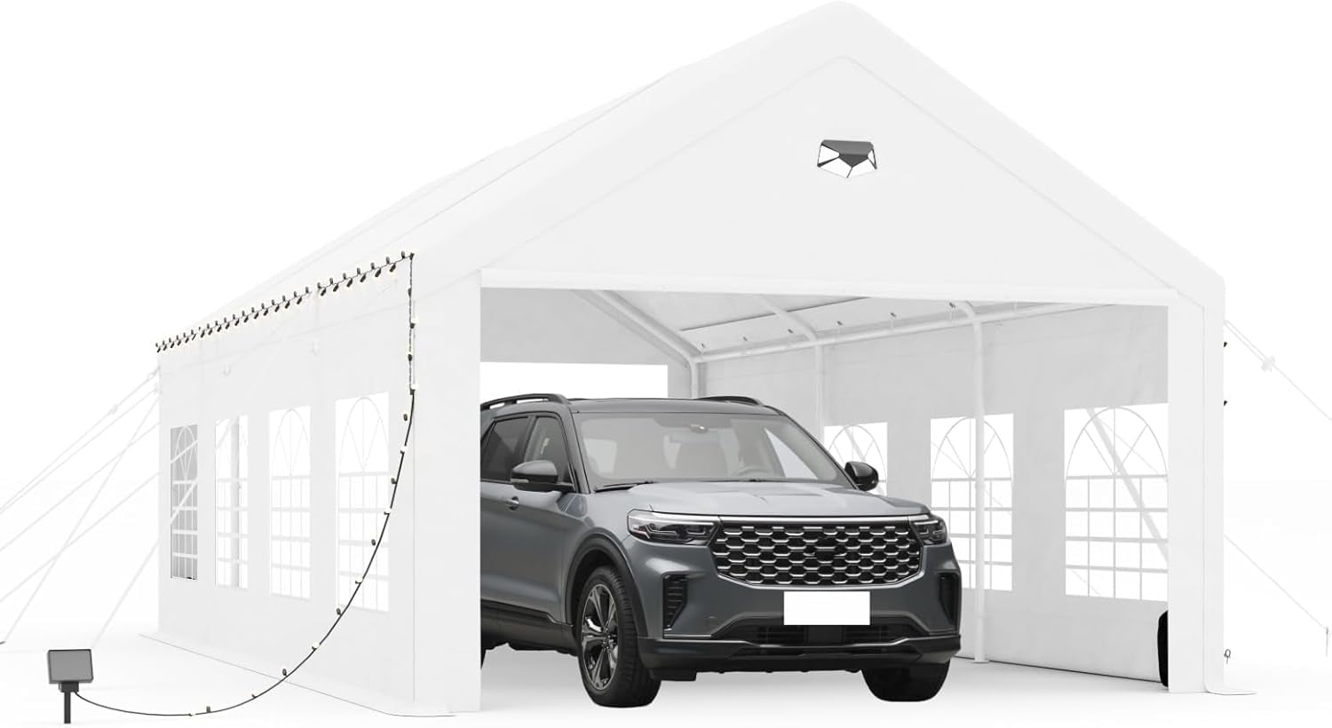 Carports 10X30 Heavy Duty,Car Ports with 180G Removable Side Walls ...