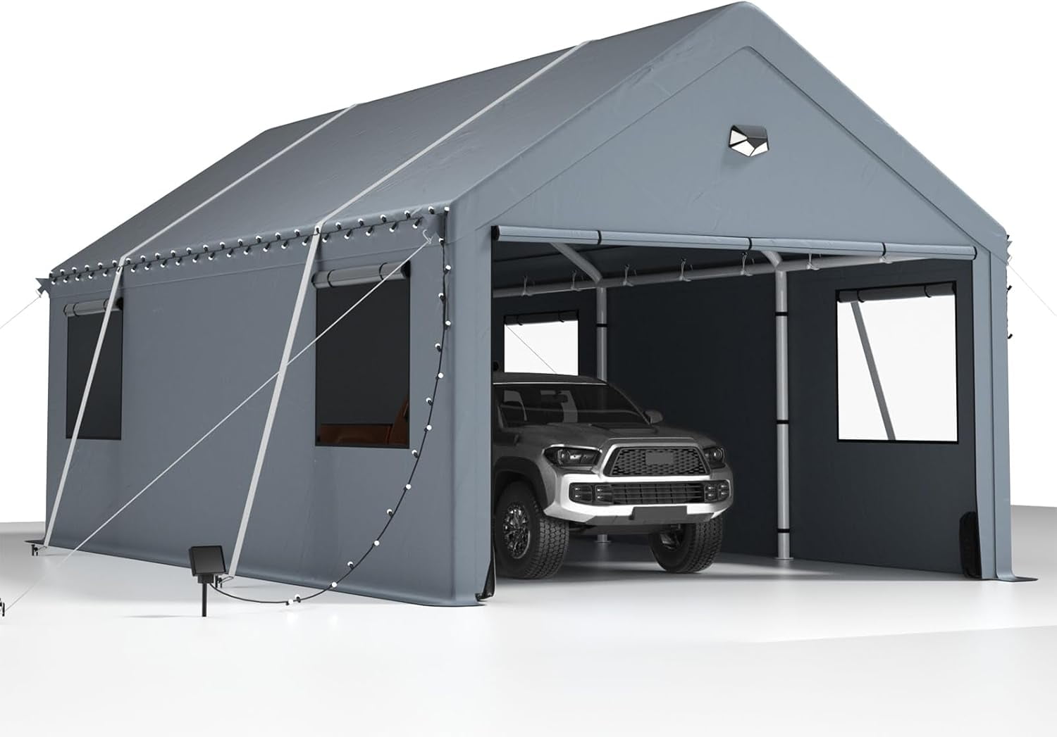 12x20FT Heavy Duty Carport Canopy,Extra Large Portable Car Tent Garage ...