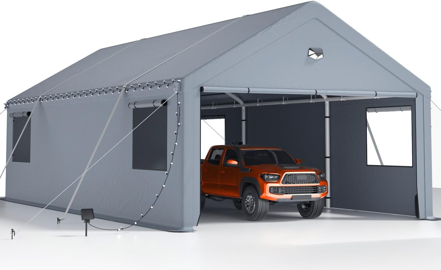 Carports 20X20 Heavy Duty,Car Ports with 180G Removable Side Walls ...