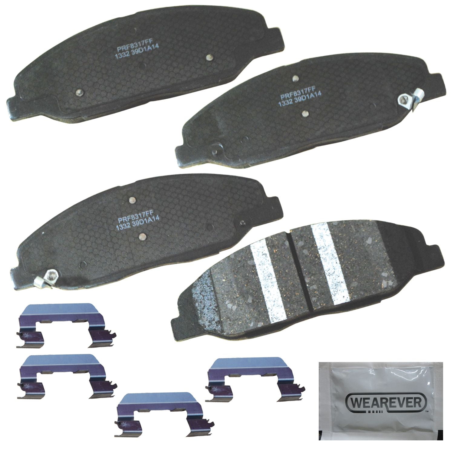 Carquest Professional Platinum Ceramic Brake Pads - Front (4-Pad Set ...