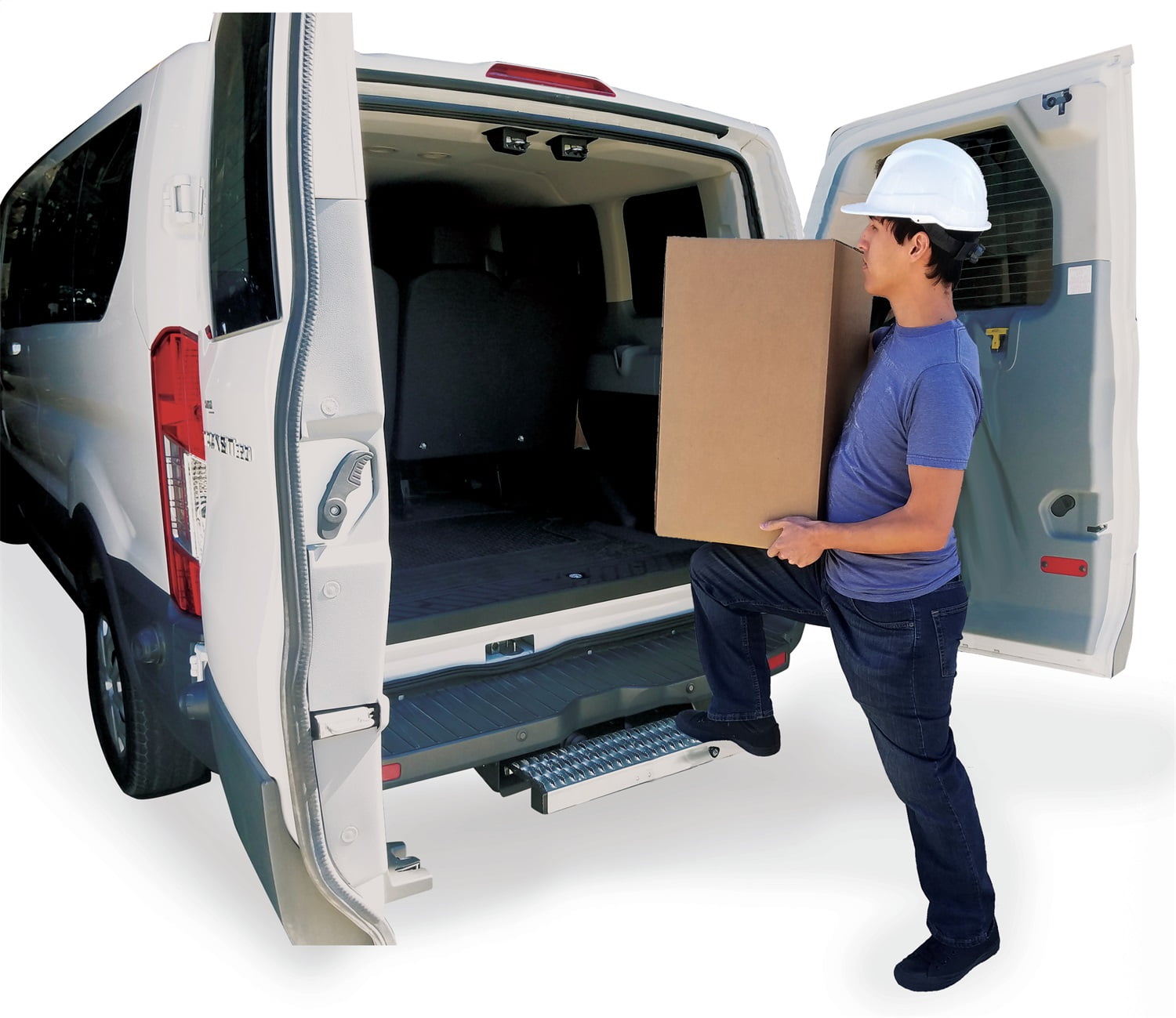 Carr 501079 Work Truck Step; 24 in.; Grip Strut Step; Hands Free; Black ...