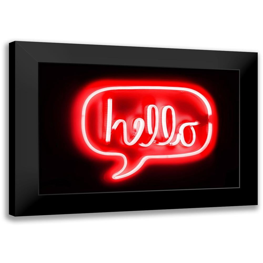 Carr, Hailey 14x11 Black Modern Framed Museum Art Print Titled - Neon ...