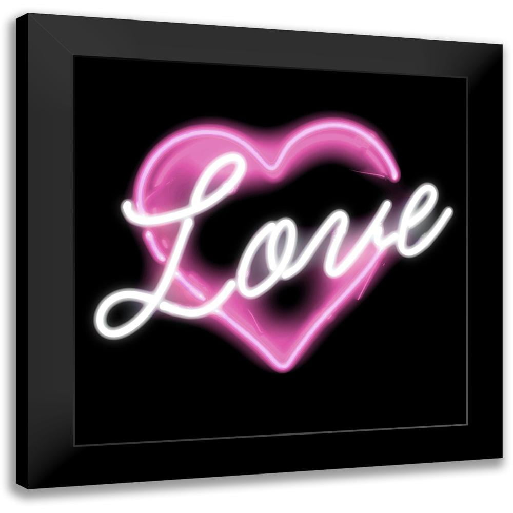 Carr, Hailey 15x15 Black Modern Framed Museum Art Print Titled - Neon ...
