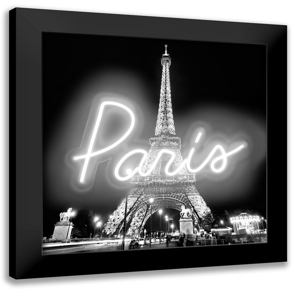 Carr, Hailey 15x15 Black Modern Framed Museum Art Print Titled - Neon ...