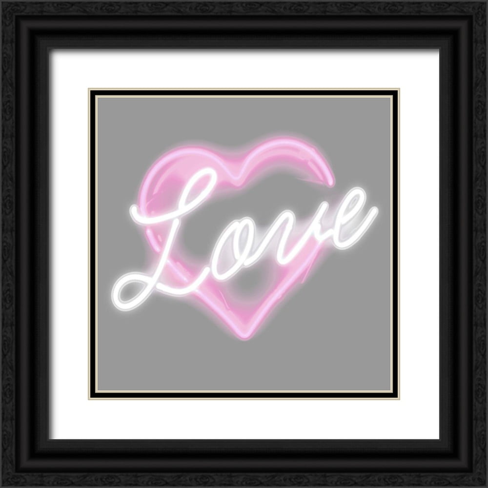 Carr, Hailey 15x15 Black Ornate Wood Framed with Double Matting Museum ...