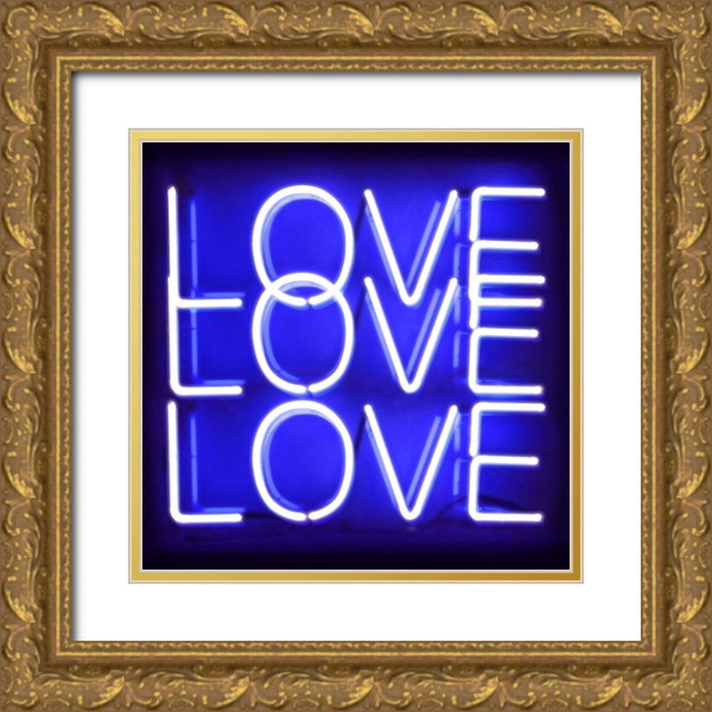 Carr, Hailey 15x15 Gold Ornate Wood Framed with Double Matting Museum ...