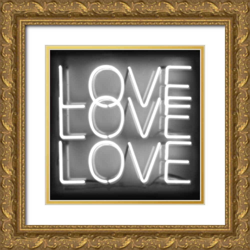 Carr, Hailey 15x15 Gold Ornate Wood Framed with Double Matting Museum ...