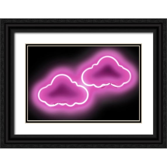 Carr, Hailey 18x13 Black Ornate Wood Framed with Double Matting Museum ...