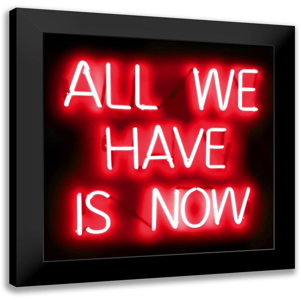 Carr, Hailey 20x20 Black Modern Framed Museum Art Print Titled - Neon ...