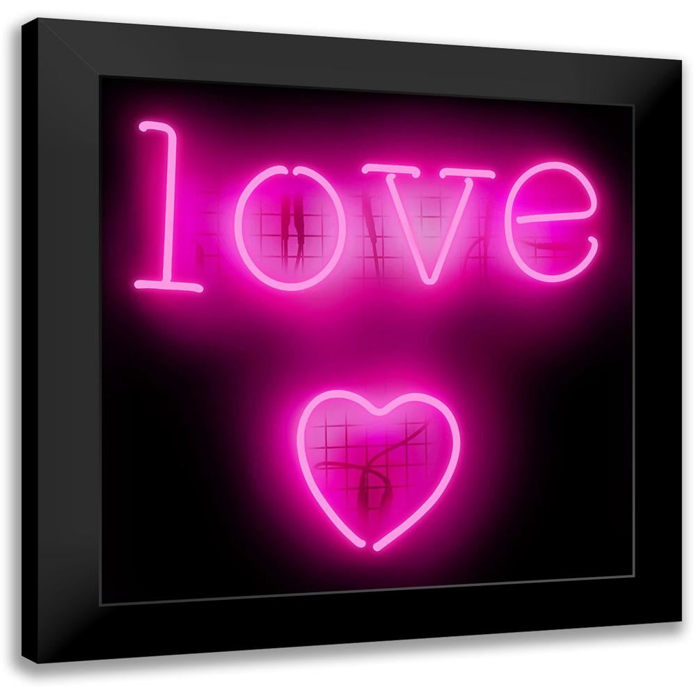 Carr, Hailey 20x20 Black Modern Framed Museum Art Print Titled - Neon ...