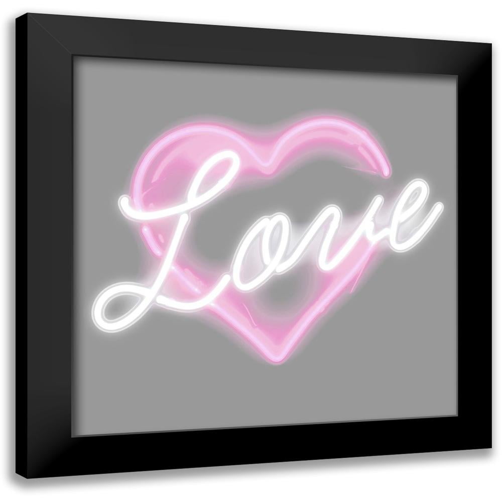 Carr, Hailey 20x20 Black Modern Framed Museum Art Print Titled - Neon ...
