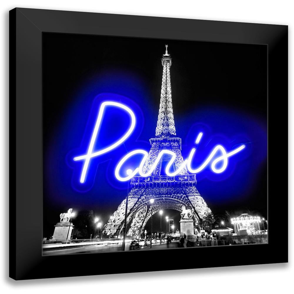 Carr, Hailey 20x20 Black Modern Framed Museum Art Print Titled - Neon ...