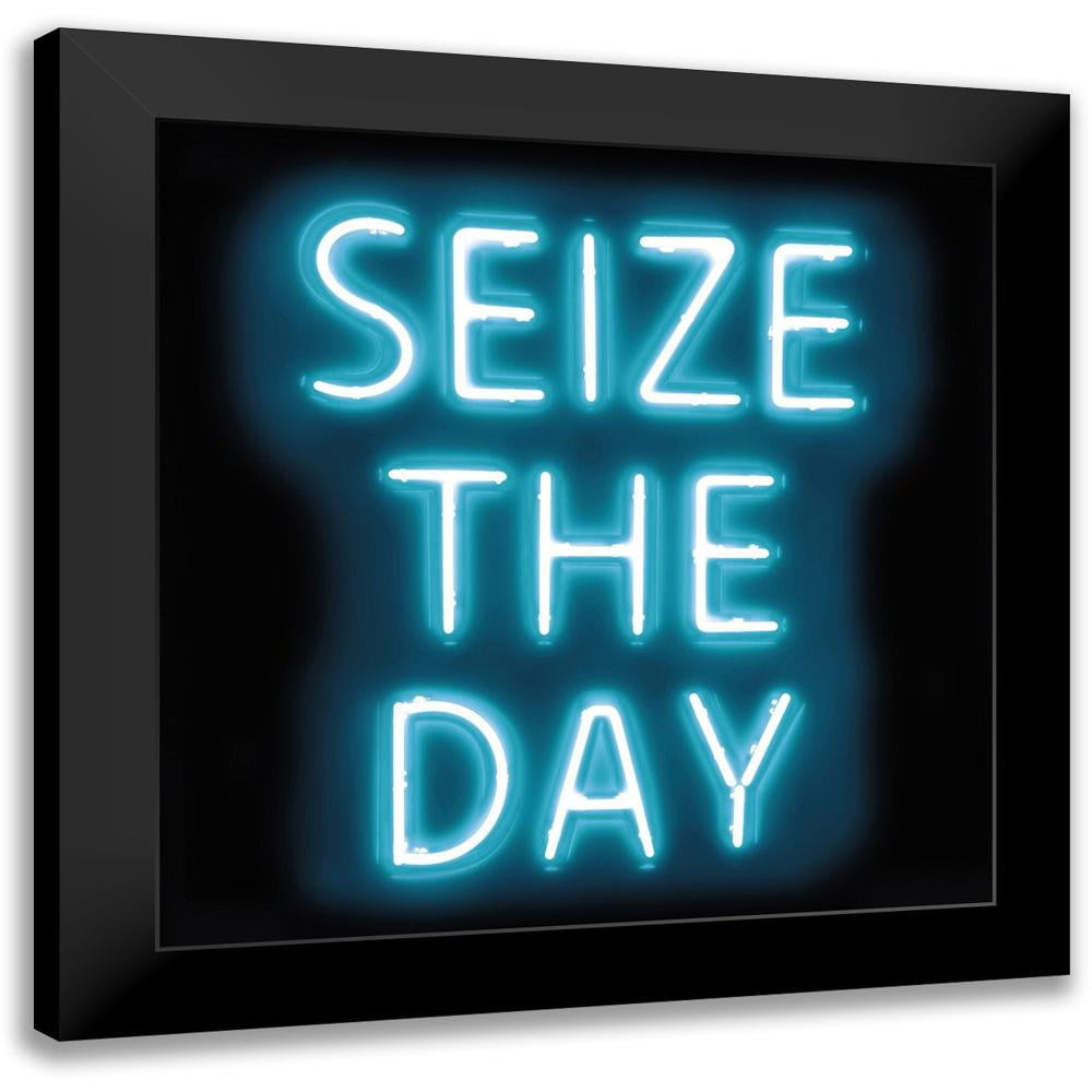 Carr, Hailey 20x20 Black Modern Framed Museum Art Print Titled - Neon ...