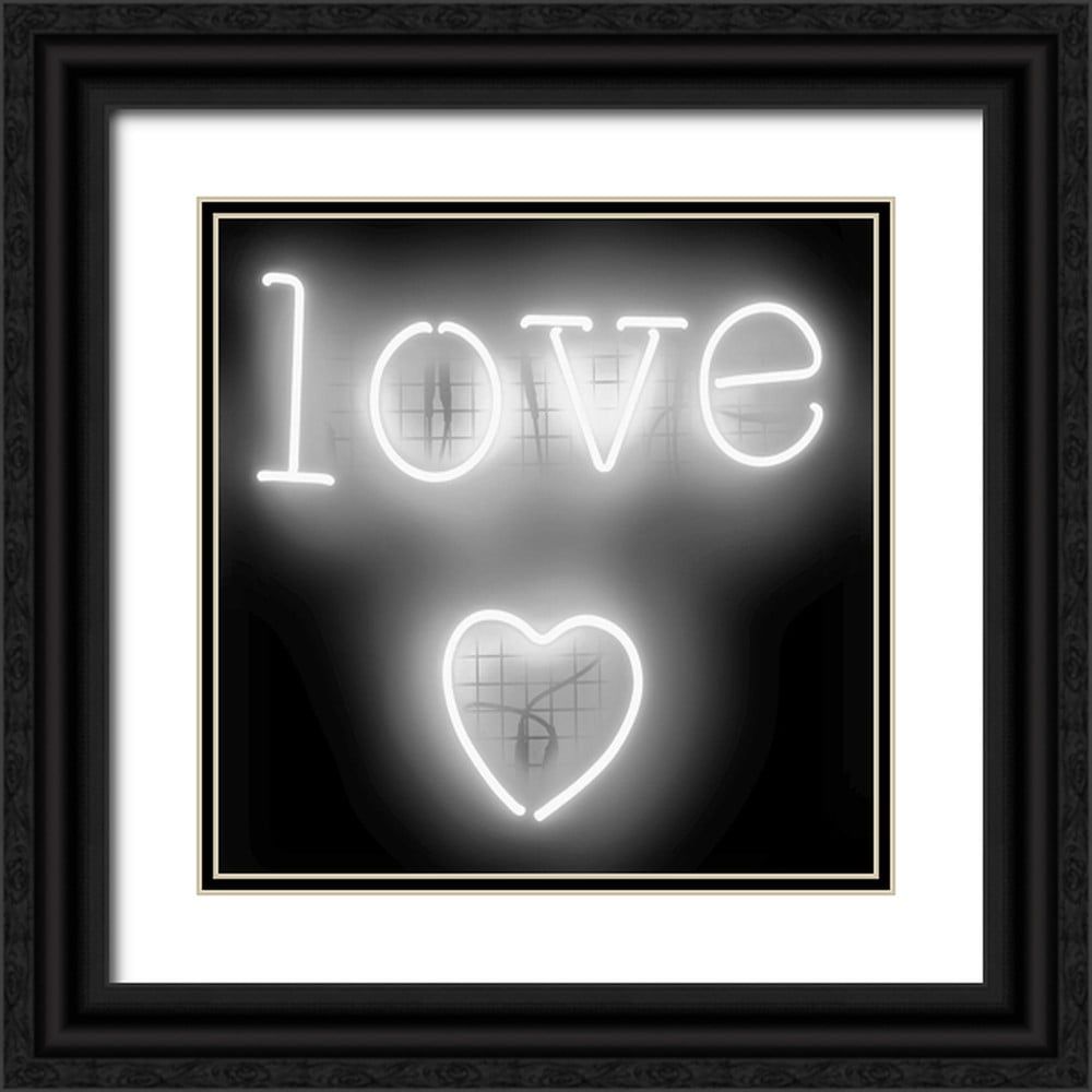 Carr, Hailey 20x20 Black Ornate Wood Framed with Double Matting Museum ...