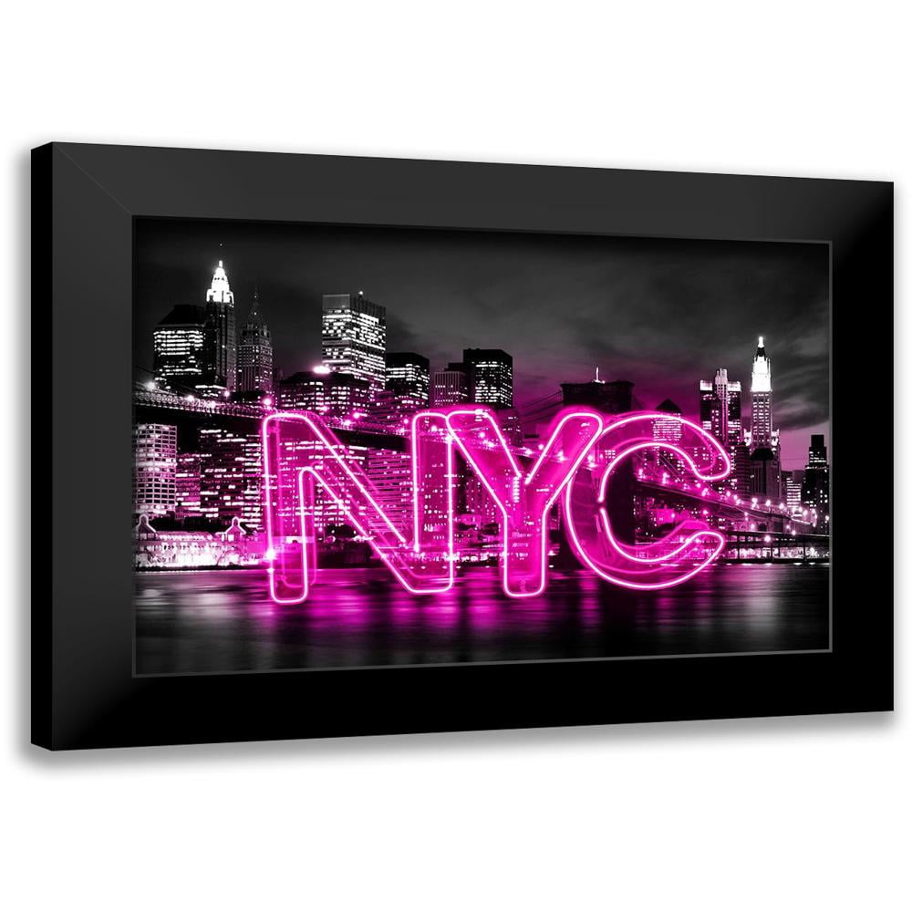 Carr, Hailey 24x17 Black Modern Framed Museum Art Print Titled - Neon ...