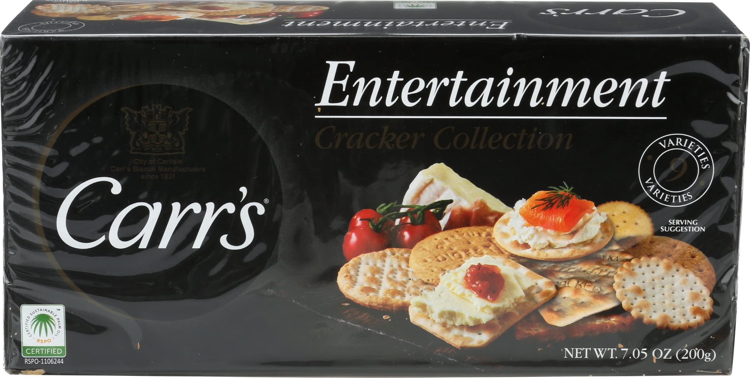 Carr's Entertainment Crackers, Snack SAF21 Crackers, Party Snacks, Variety Pack, 7.05oz Box (1 ...