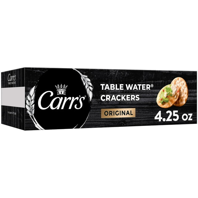 Carr's Original Table Water Crackers, Baked Snack Crackers, 4.25 oz ...