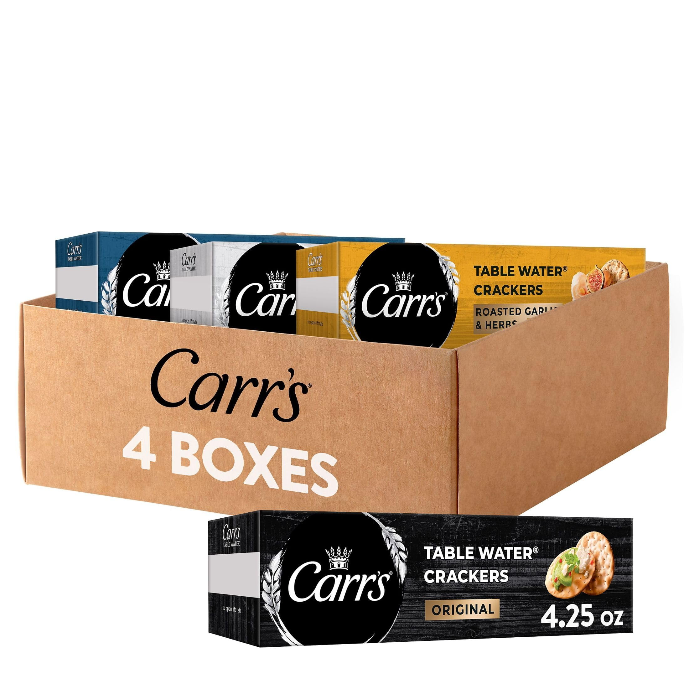 Carr's Table Water Crackers, MFF30 Baked Snack Crackers, Party Snacks ...