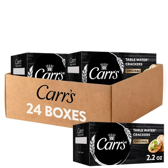 Carr's Table Water Crackers, SAF21 Original, 2.2oz (24 Count) - Walmart.com