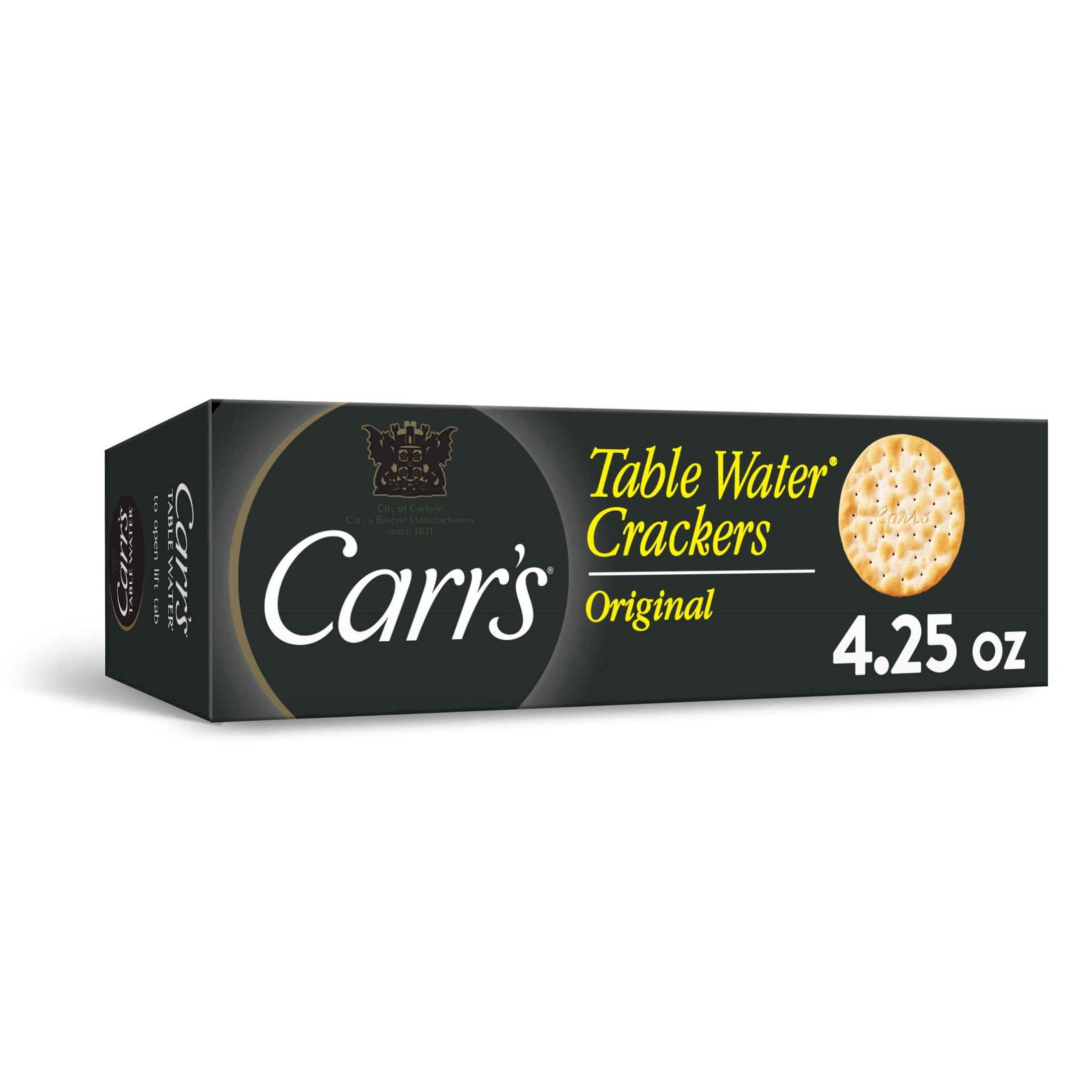 Carr's Table Water Crackers, SSF20 Baked Snack Crackers, Party Snacks ...