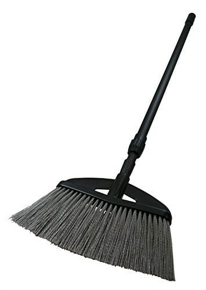 Carrand Expandable Outdoor Broom, 51"/34" Steel Handle, Stiff Bristles ...