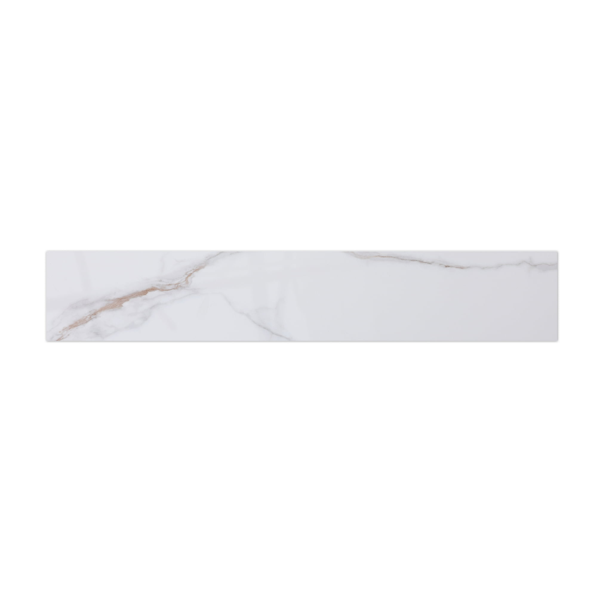Carrara Gold Sintered Stone Vanity Top Side Splash - 22x4 Inch - Left ...