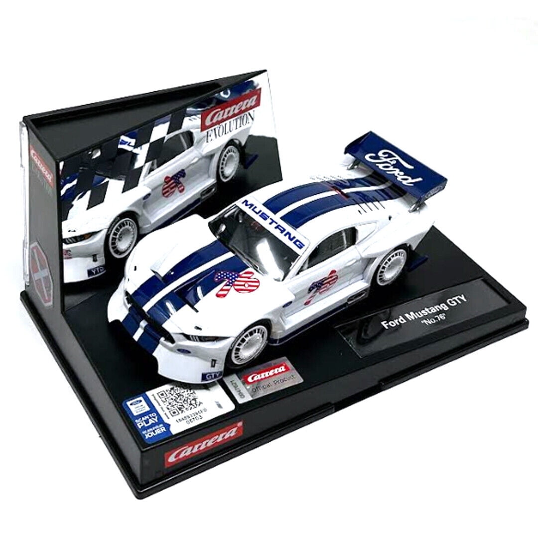 Carrera 20027752 Ford Mustang GTY No.76 Evolution 1:32 Slot Car ...
