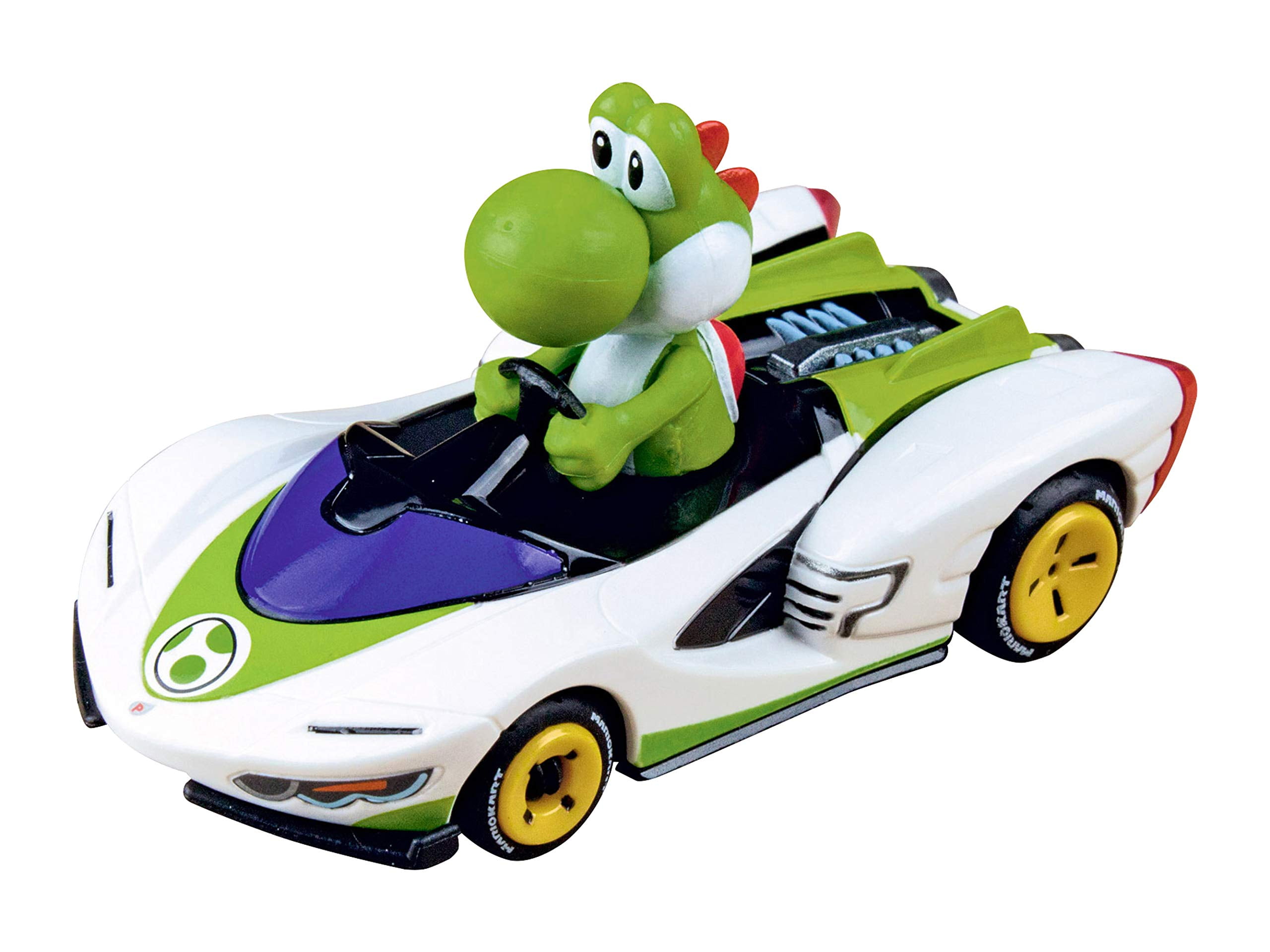 Carrera 64183 Mario Kart P-Wing Yoshi 1:43 Scale Analog Slot Car Racing ...