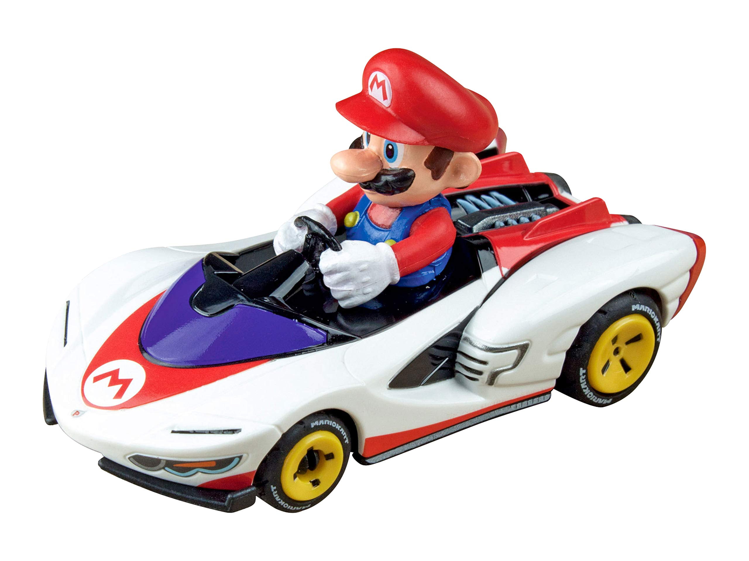 Carrera 64182 Mario Kart P-Wing Mario 1:43 Scale Analog Slot Car Racing ...