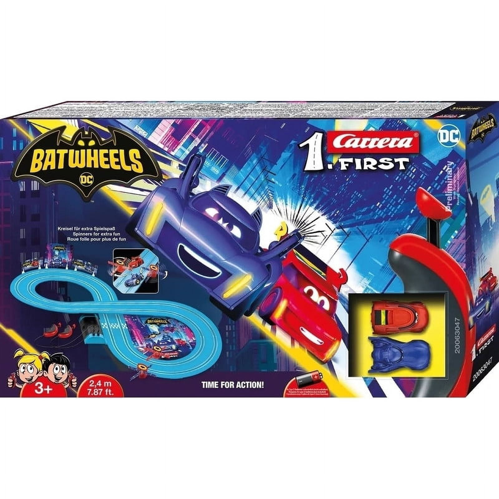 Carrera First Batwheels Time for Action Slot Car - Walmart.com