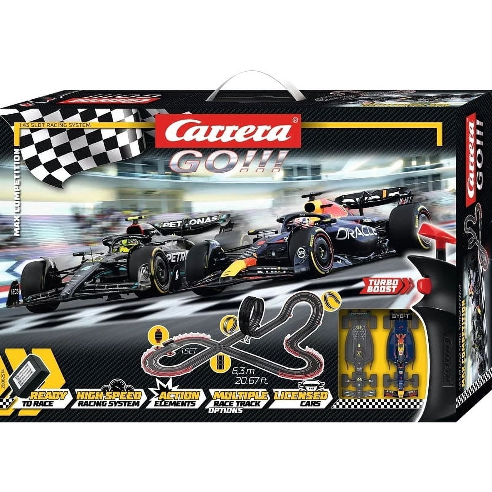 Free Shipping! Carrera Go!!! Max Competition Slot Car Racing Set ...