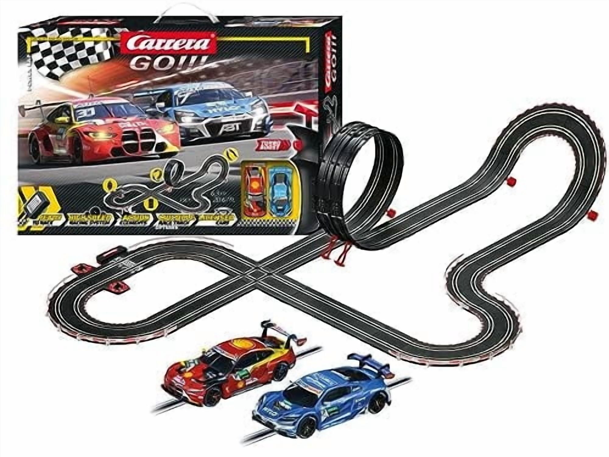 Carrera GO!!! Power Lap Slot Car Racing Set 20.67-ft. Long Racetrack ...