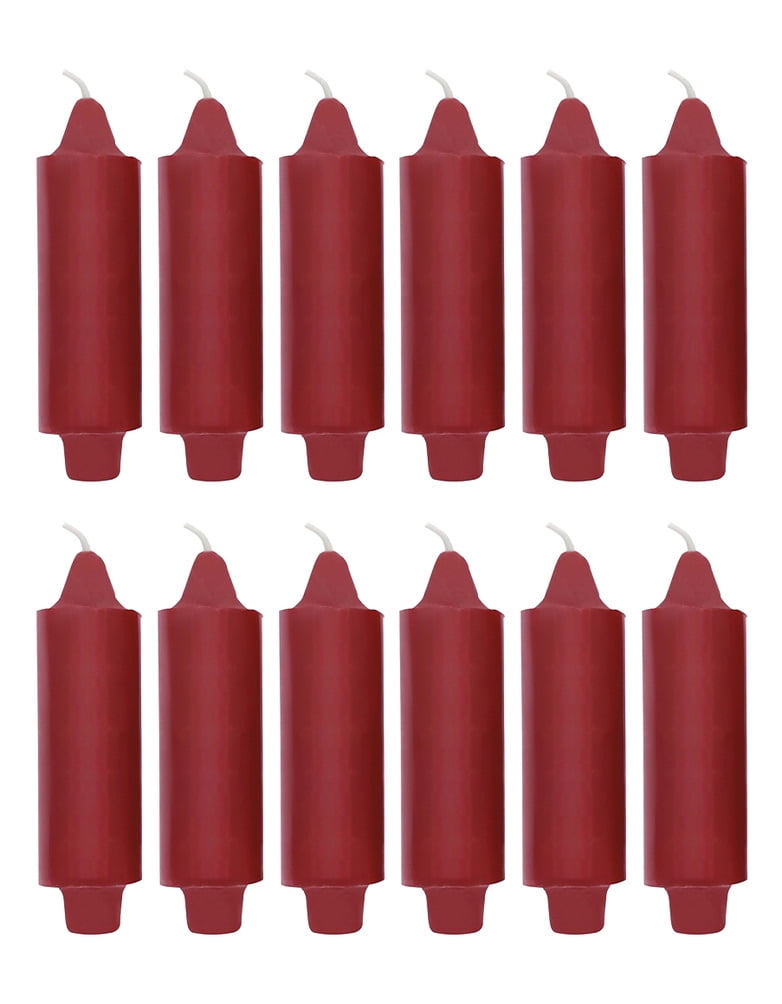 Carriage Candles Unscented 12 Pack 7/8'' Base Fits Most Candle Holders ...