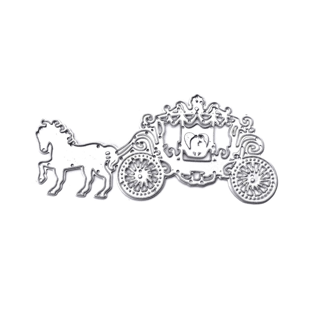 Carriage Metal Cutting Dies Stencil Scrapbooking DIY Album Stamp Paper ...