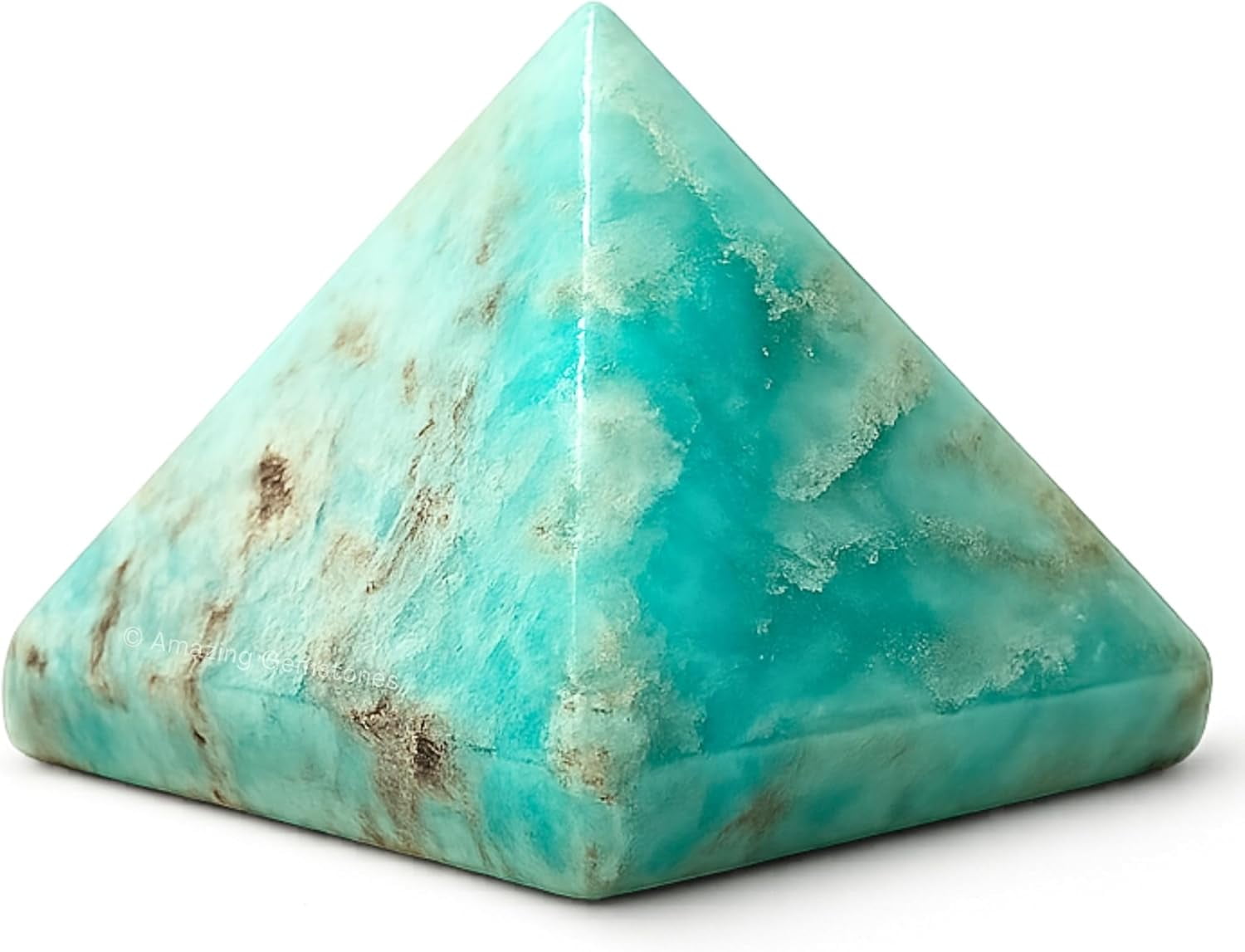 Carribean Calcite Pyramid Crystal Healing Stones - 2" Inch - Walmart.com