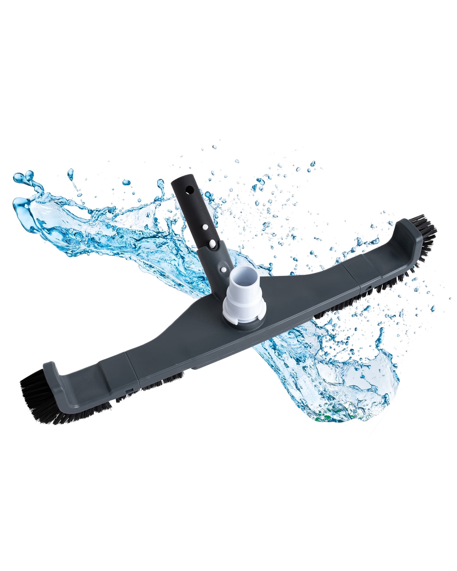Carrie Box Deluxe Xl 20-Inch 2 in 1 Curved Pool Brush with Vacuum Head ...